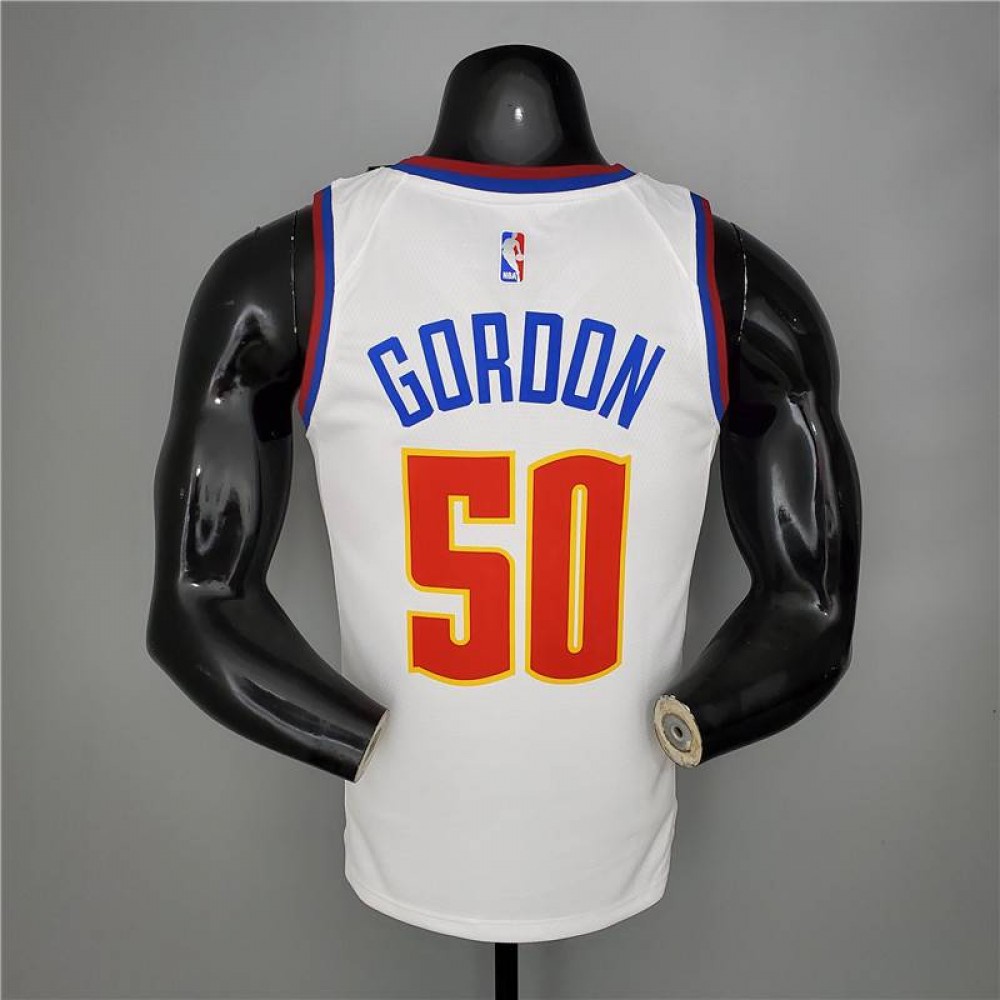 Camiseta Aaron Gordon #50 Denver Nuggets 2021 Earned Edition Blanco ⋆ ...