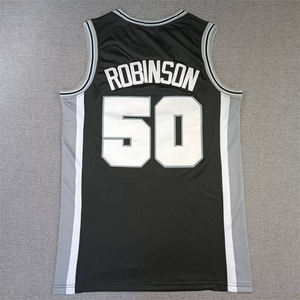 Camiseta David Robinson #50 San Antonio Spurs Negro/Gris ⋆ MiCamisetaNBA