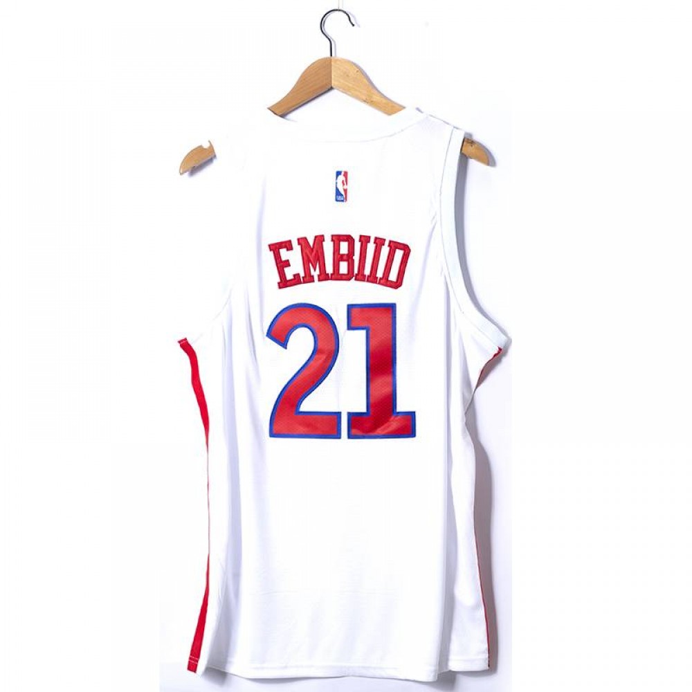 Camiseta Joel Embiid #21 Philadelphia 76ers 2023 Blanco City Edition ⋆ ...