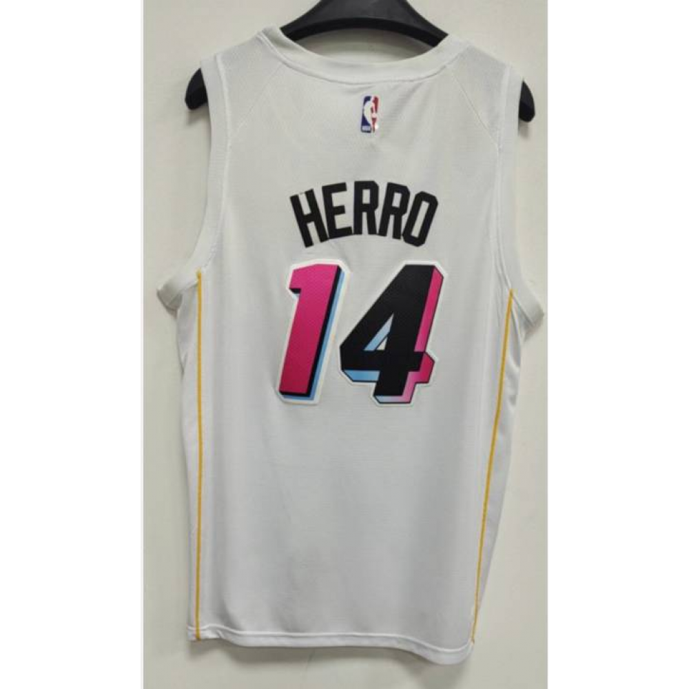Camiseta Tyler Herro #14 Miami Heat 2023 Blanco City Edition ⋆ ...