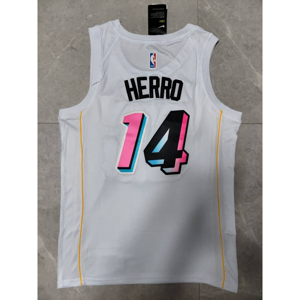 Camiseta Tyler Herro #14 Miami Heat 22/23 Blanco City Edition ⋆ ...