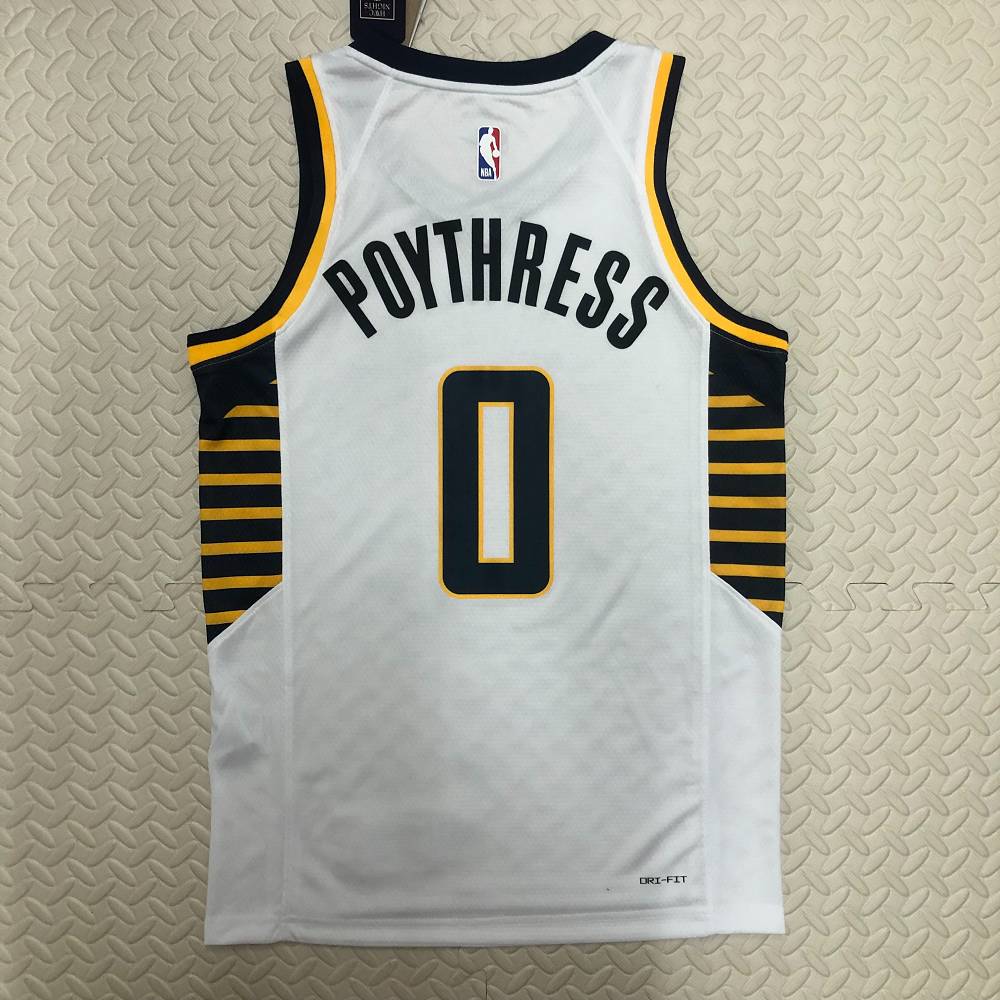 Camiseta Alex Poythress #0 Indiana Pacers 2023 Blanco ⋆ MiCamisetaNBA