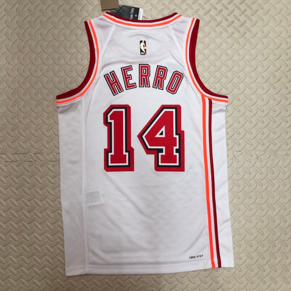 Camiseta Tyler Herro #14 Miami Heat 2023 Classic Edition Blanco ⋆ ...