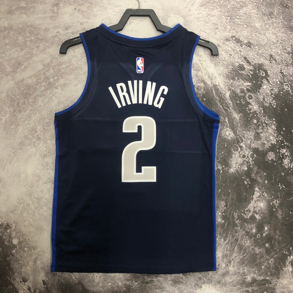 Camiseta Kyrie Irving #2 Dallas Mavericks Negro/Azul ⋆ MiCamisetaNBA
