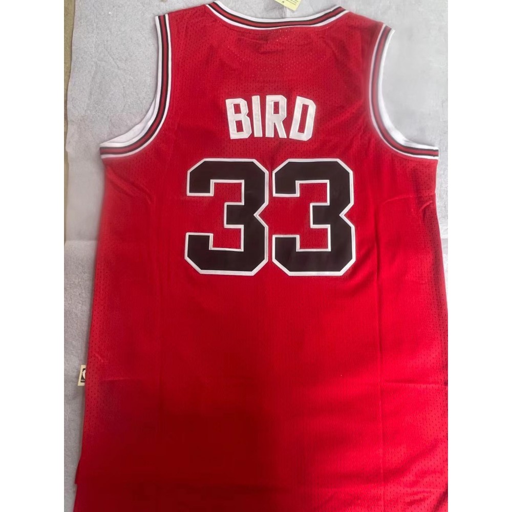 Camiseta Larry Bird #33 Chicago Bulls Rojo ⋆ MiCamisetaNBA