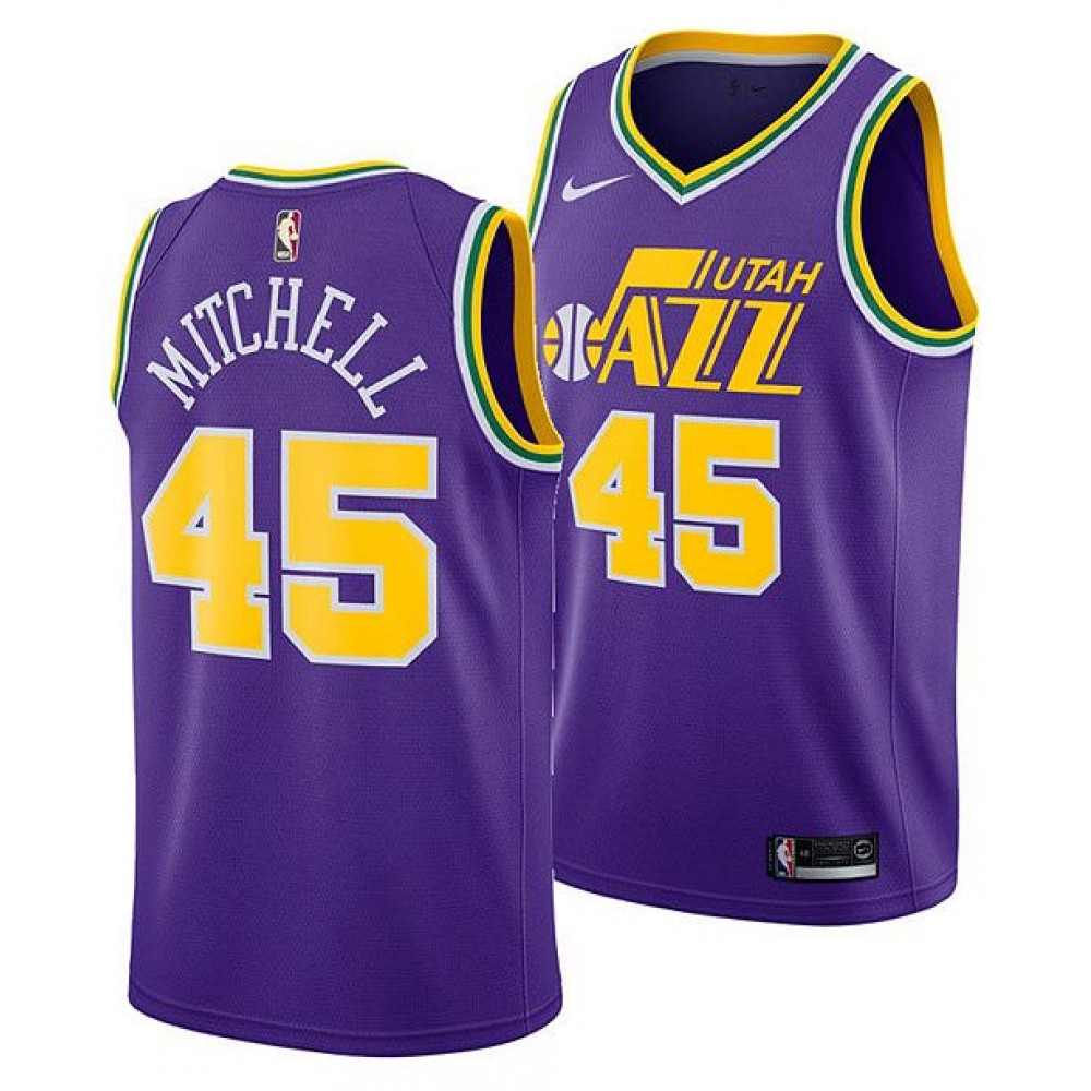 Camiseta Donovan Mitchell #45 Utah Jazz Púrpura Classic Edition ⋆ ...