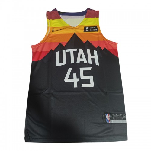 Camiseta Donovan Mitchell #45 Utah Jazz Negro ⋆ MiCamisetaNBA