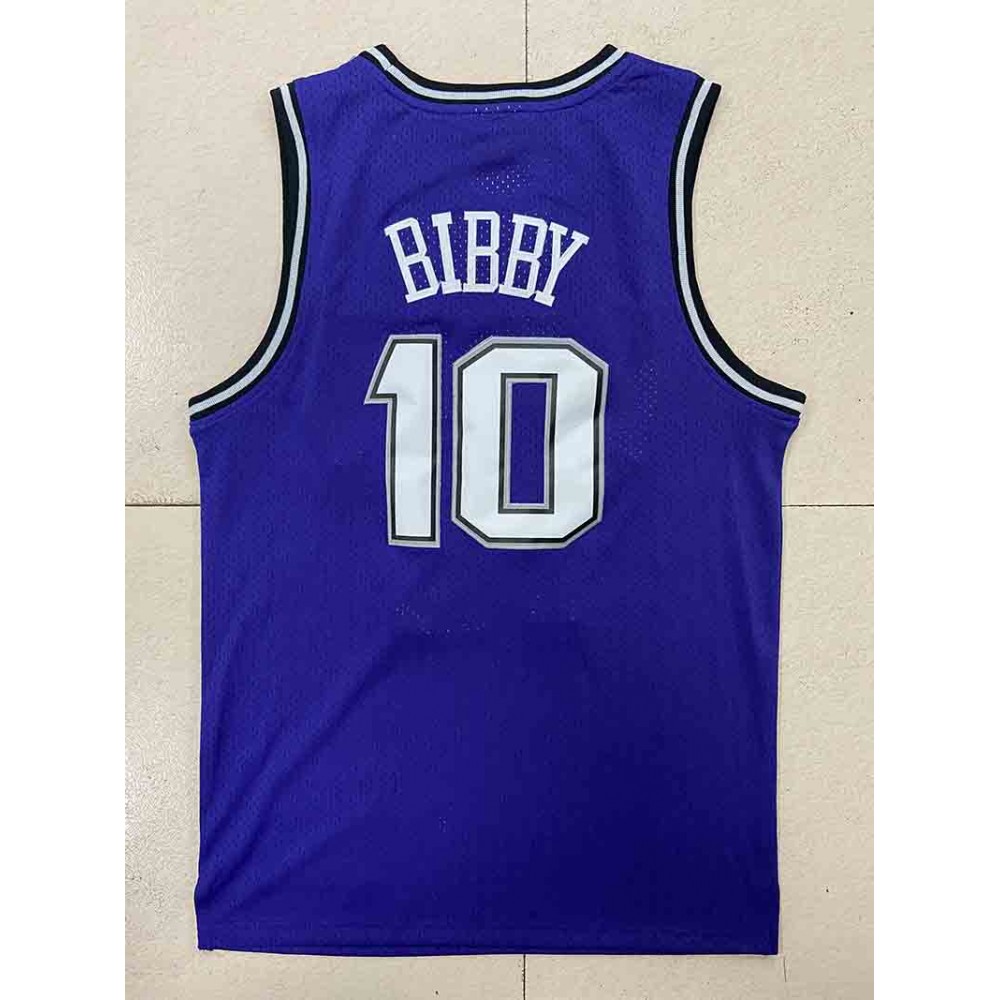 Camiseta Mike Bibby #10 Sacramento Kings 2001/02 Púrpura Hardwood ...